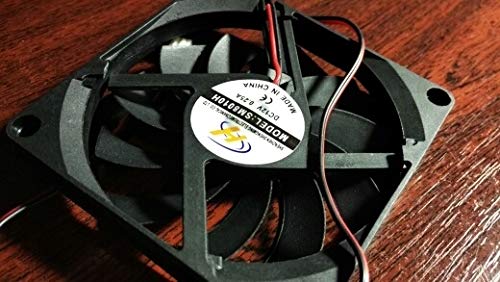 Hot 80mm 2 Pin Connector Cooling Fan for Computer Case CPU Cooler Radiator liuqiangmeiguo (Blade Color : Black)