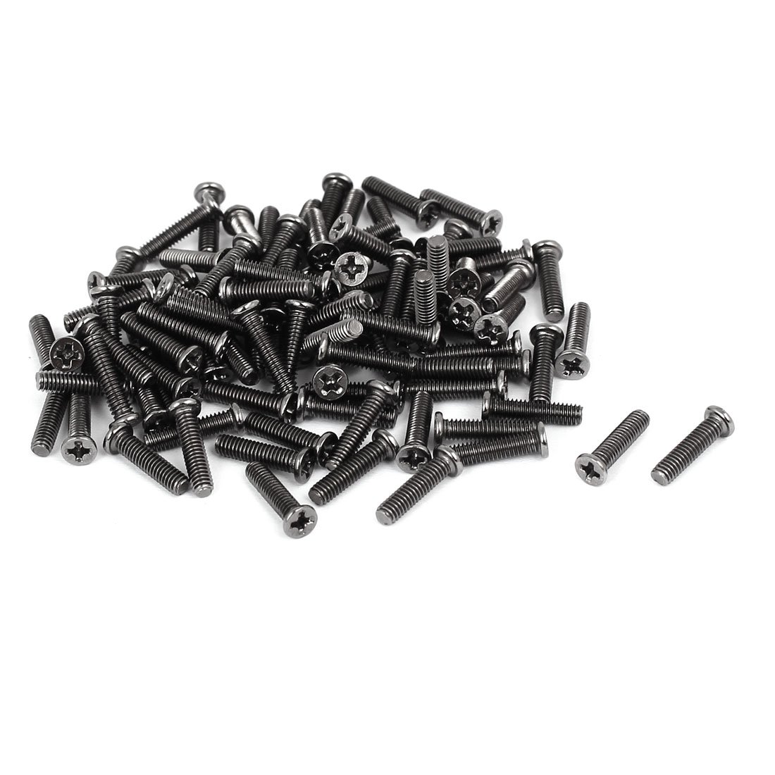 Aexit CM2.5x10mm Flat Cleaning & Repair Head Phillips Notebook Laptop Computer Back Cover Computer Screws Screw 100pcs