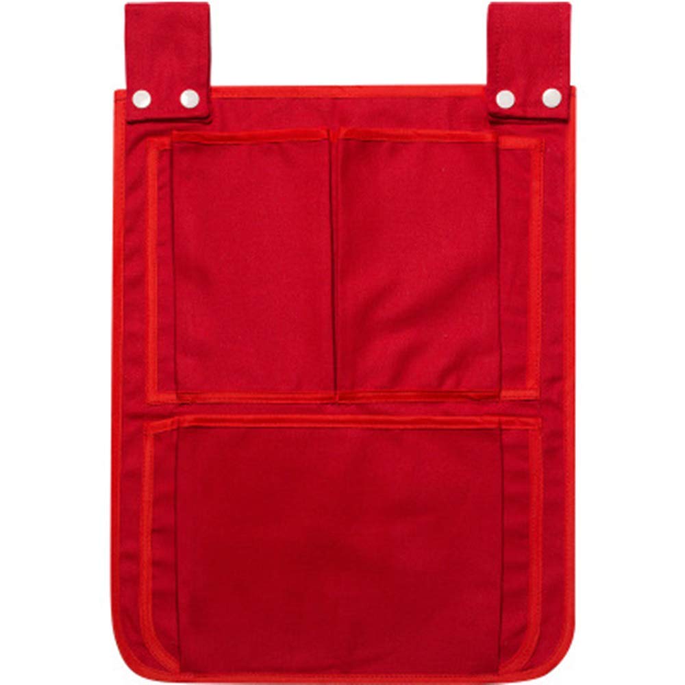 SiyuXinyi Pockets Bedside Storage Bag Caddy Hanging Diaper Organization for Baby Essentials, Hang on Crib, Practical hanging storage bag,Suitable Dormitory, double bed, Bedside storage!(red)