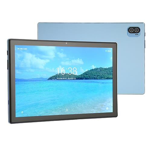 10.1 Inch Tablet 4G Network 8MP Front 16MP Rear Support Fast Charge 100-240V FHD Tablet with Keyboard for Android 12 for Home (US Plug)