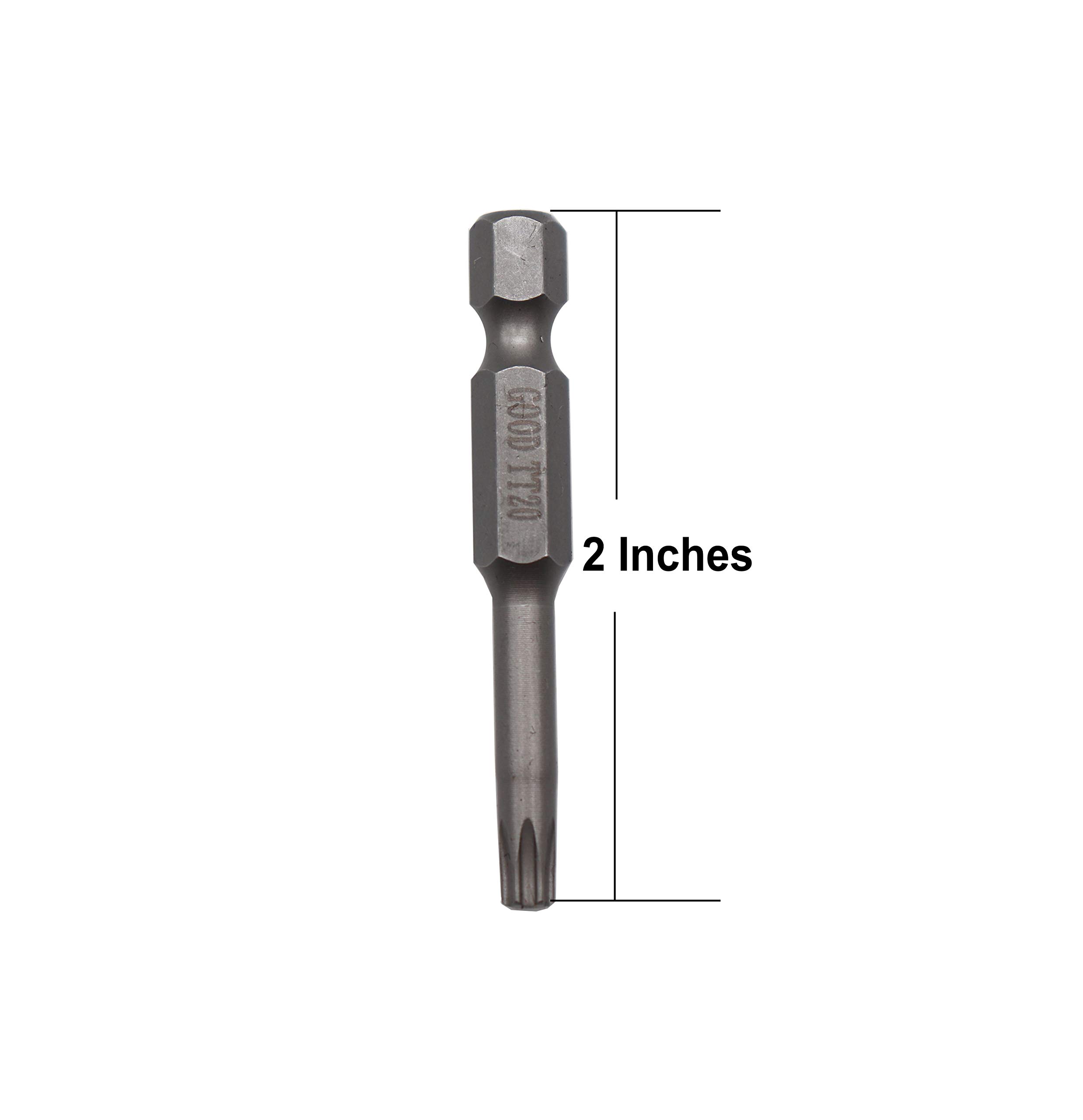 binifiMux 30pcs #8 1-1/4" Torx in Pin Head Tamper Proof Security Self Tapping Sheet Metal Screws with T20 Wrenh Key 304 Stainless Steel