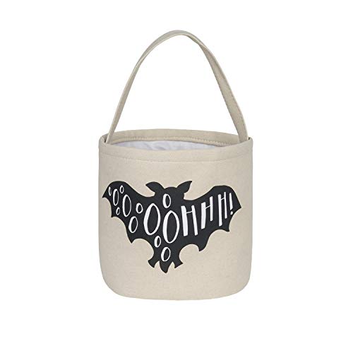 3 Pcs Halloween Trick or Treat Bucket - Candy Basket Tote Bag for Kids（Magic Hat, Ghost, Bat）