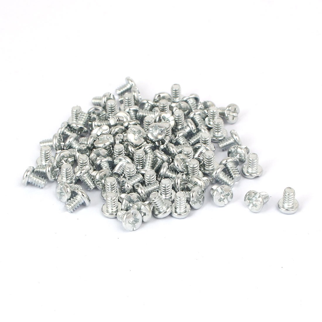 Aexit Desktop Computer Cleaning & Repair Hard Drive Video Card PCI Bezel Screw Silver Tone Computer Screws #6-32 100pcs