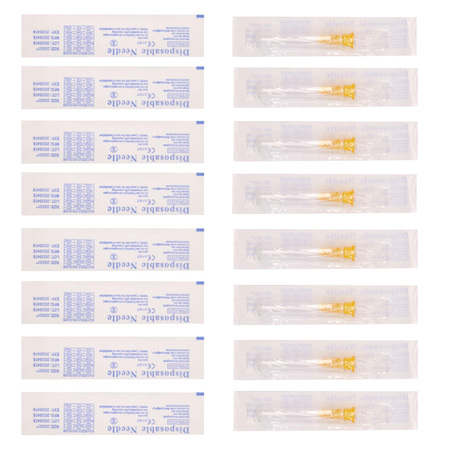100 Pack 25 Gauge 5/8 Inch Needle, Luer Lock Industrial Dispensing Accessories Needles,Individually Wrapped
