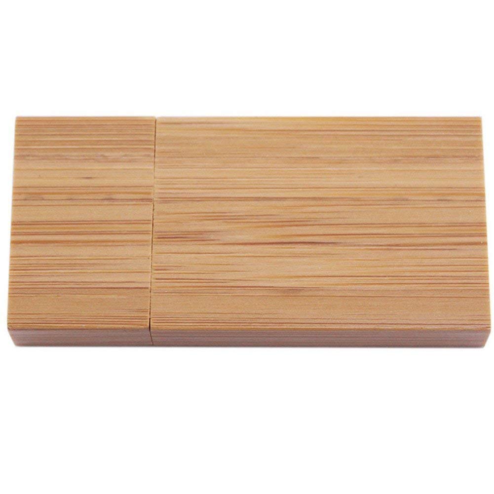 5 Pack Rectangle Wood 2.0/3.0 USB Flash Drive USB Disk Memory Stick with Wooden (2.0/16GB)