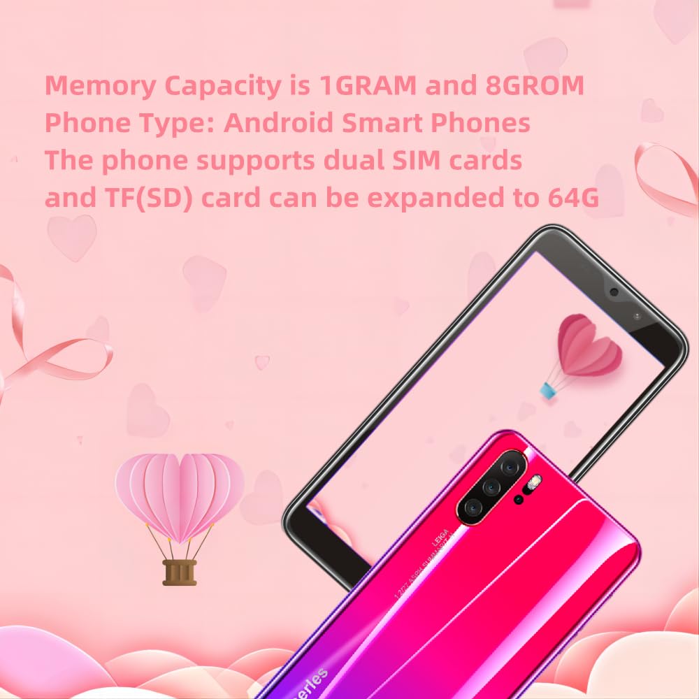 1GB RAM 8GB ROM,X10 Android Smartphone, 5.72-inch IPS Full-Screen,Front and Rear Cameras,Only Supports Dual SIM Card Frequency Band of 3GWCDMA :850/2100MHZ,Unlocked Cell Phone (red)