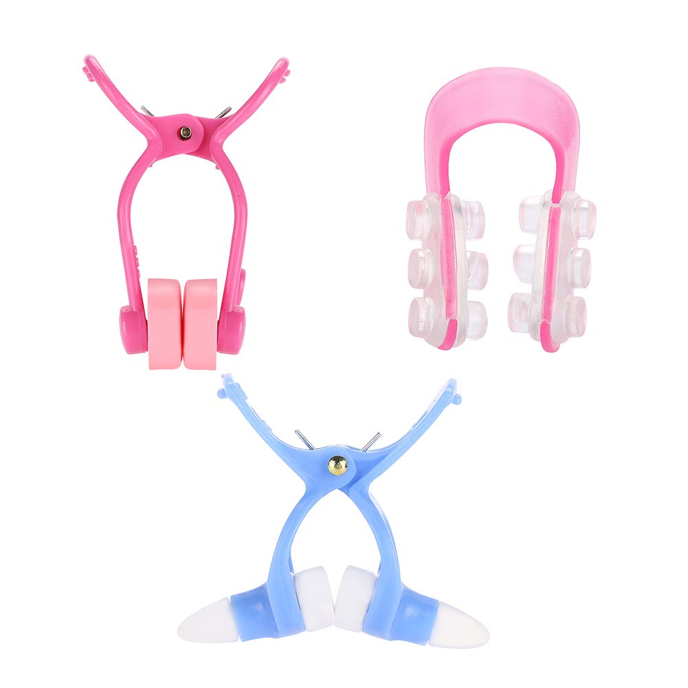 Nose Shaper,ANGGREK 3pcs Nose Shaper Massager Clip Straightening Beauty Clip Nose Up Clip Correction Set New