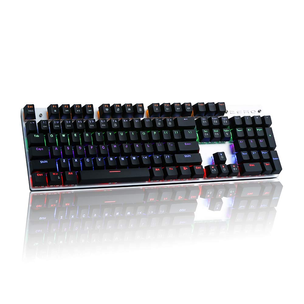 Teamwolf RGB Backlight Mechanical Gaming Keyboards (104keys, Balck)