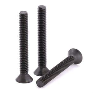 1/4-20 x 1-1/2" (20 PCS) Flat Head Socket Cap Screws, Black Oxide Finish, Hexagon Socket Countersunk Head Cap Screws, 10.9 Grade Alloy Steel, Full Thread, Coarse Thread, ASME/ANSI B18.3-8