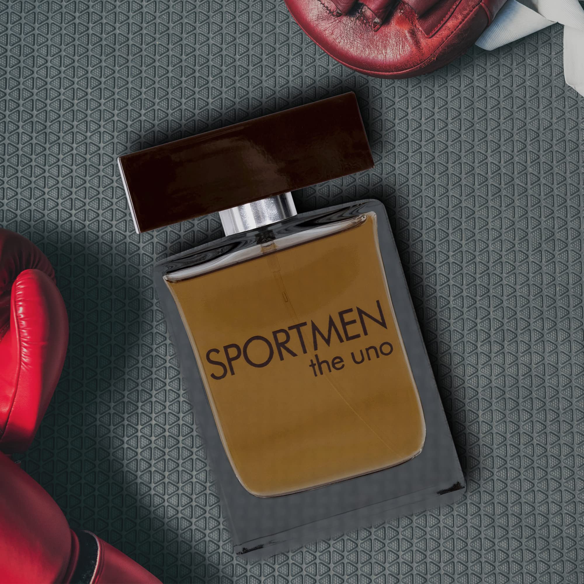 NovoGlow Sportmen the Uno for Men - 3.4 Fl Oz Eau De Parfum Spray - Long Lasting Warm Spicy & Woody Scent Smell Fresh & Masculine All Day Includes Carrying Pouch Gift for Men for All Occasions