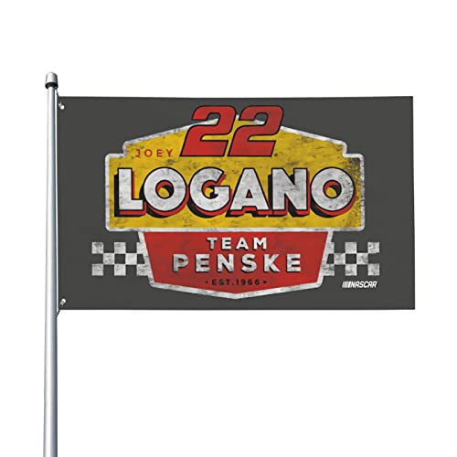 #22 Joey Logano Flag 3x5 Ft Polyester Fabric with 2 Brass Grommets Banners for Outdoor Indoor Decoration