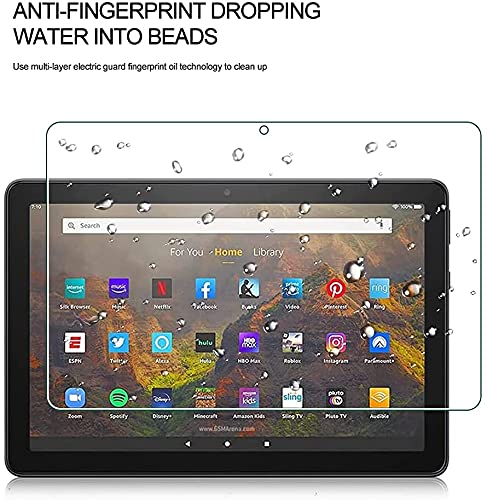 KONCOOL [2-Pack] All-new Fire HD 10 2021/Fire HD 10 Kids/Fire HD 10 Kids Pro/Fire HD 10 Plus Screen Protector,HD Anti-Scratch Anti-Fingerprint 9H Hardness Tempered Glass (10.1 Inch)，for 2021/2023 Released