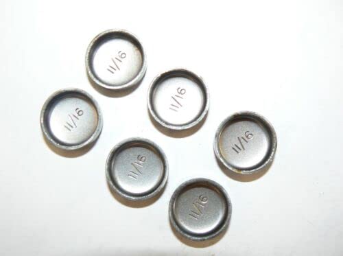 11/16" Steel Expansion Freeze Plugs - Cup Style - Plain Steel - Lot of 10 Pcs. HQ