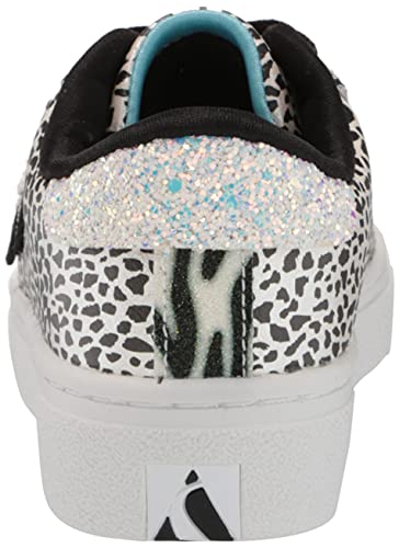 Skechers Kids Girls Goldie Sneaker, White/Leopard, 6 Big Kid