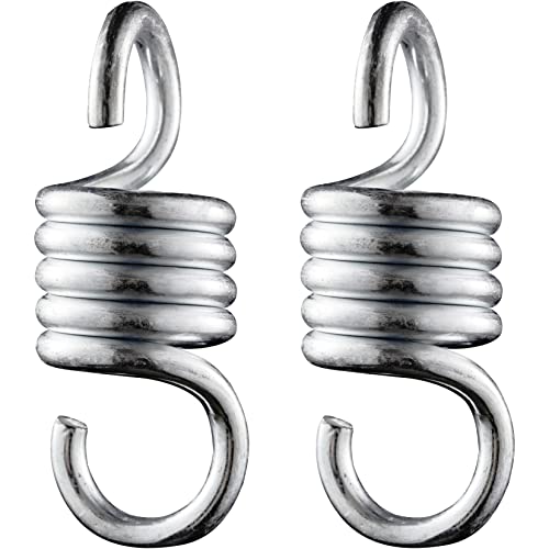 1100LBS Capacity 4INCH Heavy Duty Spring Hammock Chair Spring Porch Swing Springs Hook Suspension Swing Extension Spring for Hammock,Boxing Bag,Hanging Chair,Gym,Patio Swing Hanger 2Pieces