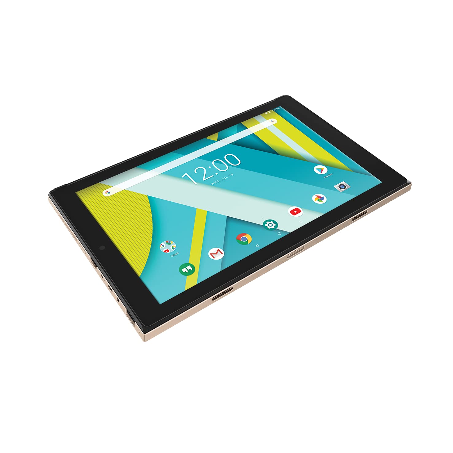 Compaq 10" HD IPS 2GB RAM 32GB Storge Quad-Core Android Tablet with Docking Keyboard (Gold)