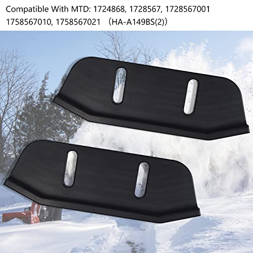 1728567001 A149BS 780-126 Snow Thrower Runner Single Composite Skid Shoe Compatible With Craftsman MTD TroyBilt 1724868, 1728567 3" C to C Snow Blower, Replaces Models 1728567021, 1728567BDG - 2 pack