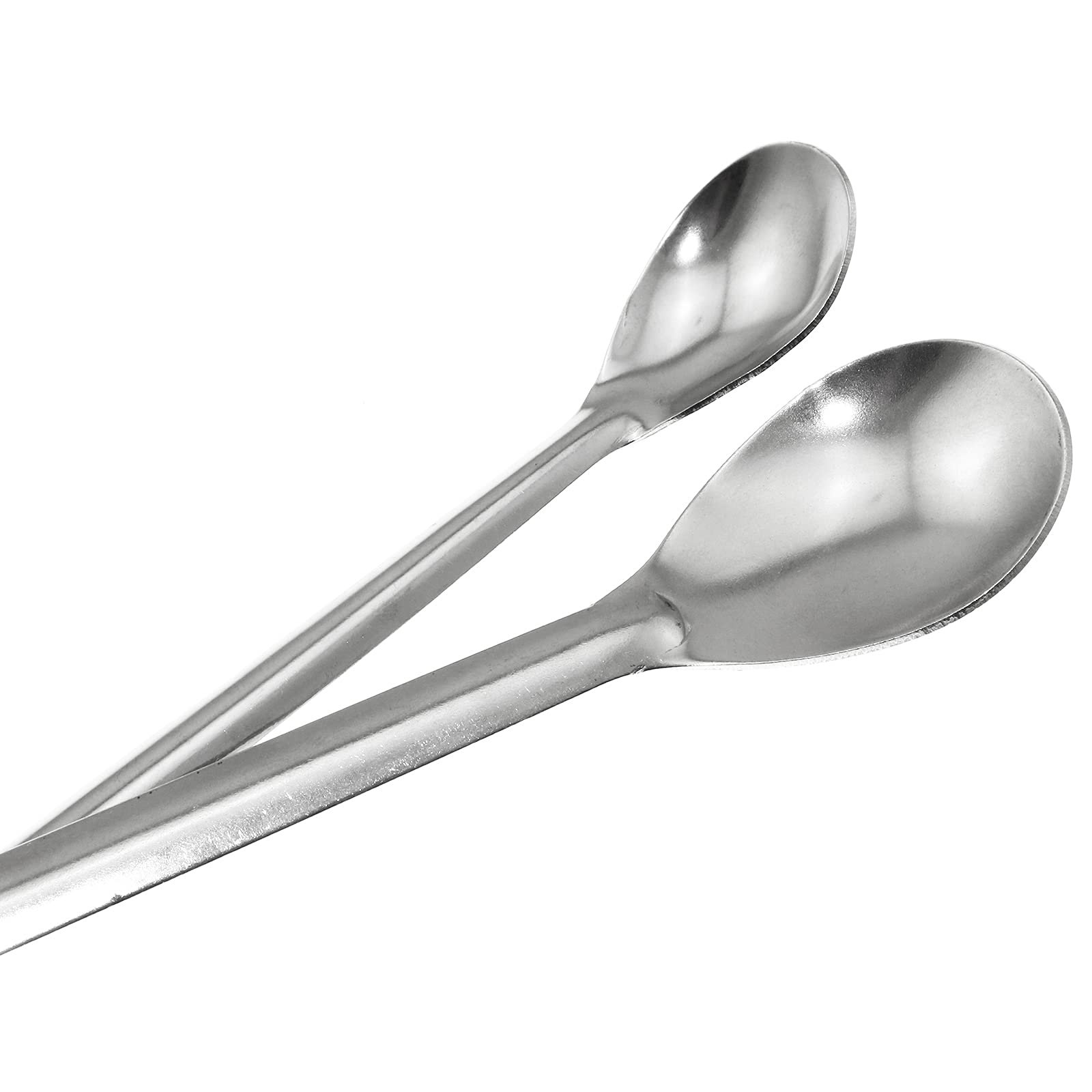 Lind Kitchen 2PCS 20cm/30cm Stainless Steel Lab Spoon Spatula Laboratory Sampling Spoon Mixing Spatula (One Spoon Side and One Shovel Side), Experiment Equipment