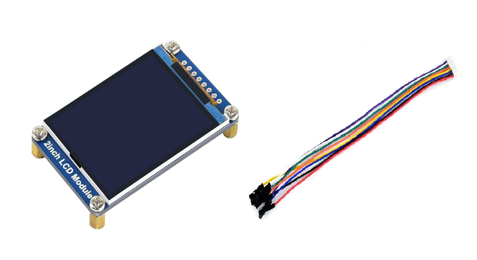 TOP1 2inch Display LCD Screen Module 240×320 Pixels SPI Communication RGB 262K Color LED Backlight Support RPi/STM32 Board