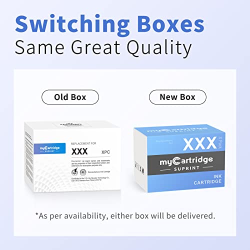 myCartridge SUPRINT 202XL Ink Cartridge Remanufactured Ink Cartridge Replacement for Epson 202XL 202 XL Black use with Expression Home XP5100 XP-5100 Workforce WF-2860 WF2860 Printer 2 Black 202