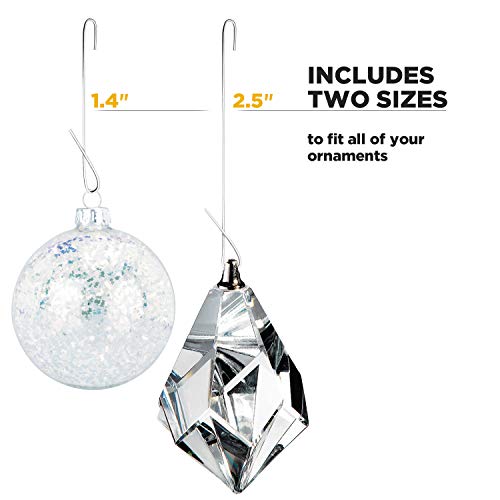 150 Pack Christmas Ornament Hooks โ Great Xmas Ornament Hangers for Christmas Tree Decoration (Silver)