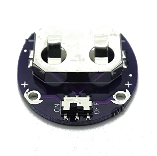 QIAONAI sh84 Lilypad Coin Cell Battery Holder CR2032 Battery Mount Module Small Slide Switch Board Integrated Circuit