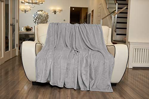 Baby Crib Blanket - 46 X 34 Silky Soft and Cozy, Flannel Fleece Velvet for Crib, Bassinet, Stroller, Car Seat - 46" X 34", Dark Grey