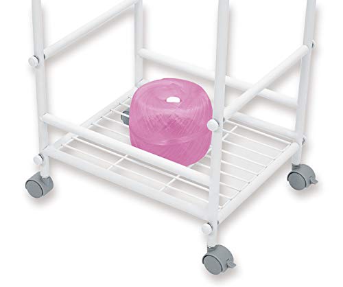 Azwil DBS01 Cardboard Stocker, White, Casters
