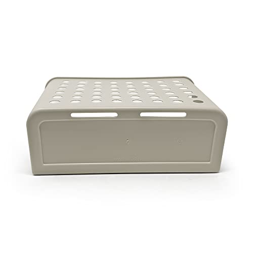 Plastific Kitchen Over Cabinet Drawer Door Hanging Organizer Basket Balance Attach a Trash Waste Bin Box Hanging Small Trash Suitable for Kitchen, Bathroom, Toilet, Bedroom (Taupe)