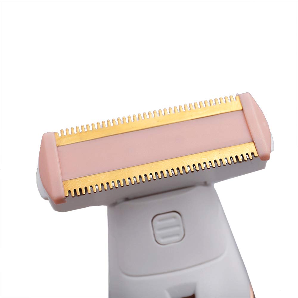 4PCS Shaver Replacement Heads Compatible with Perfect Finishing Touch Flawless Body Rechargeable Ladies Shaver Blades (Shaver Head 4PCS + velvet Bag + 2 Brushes)