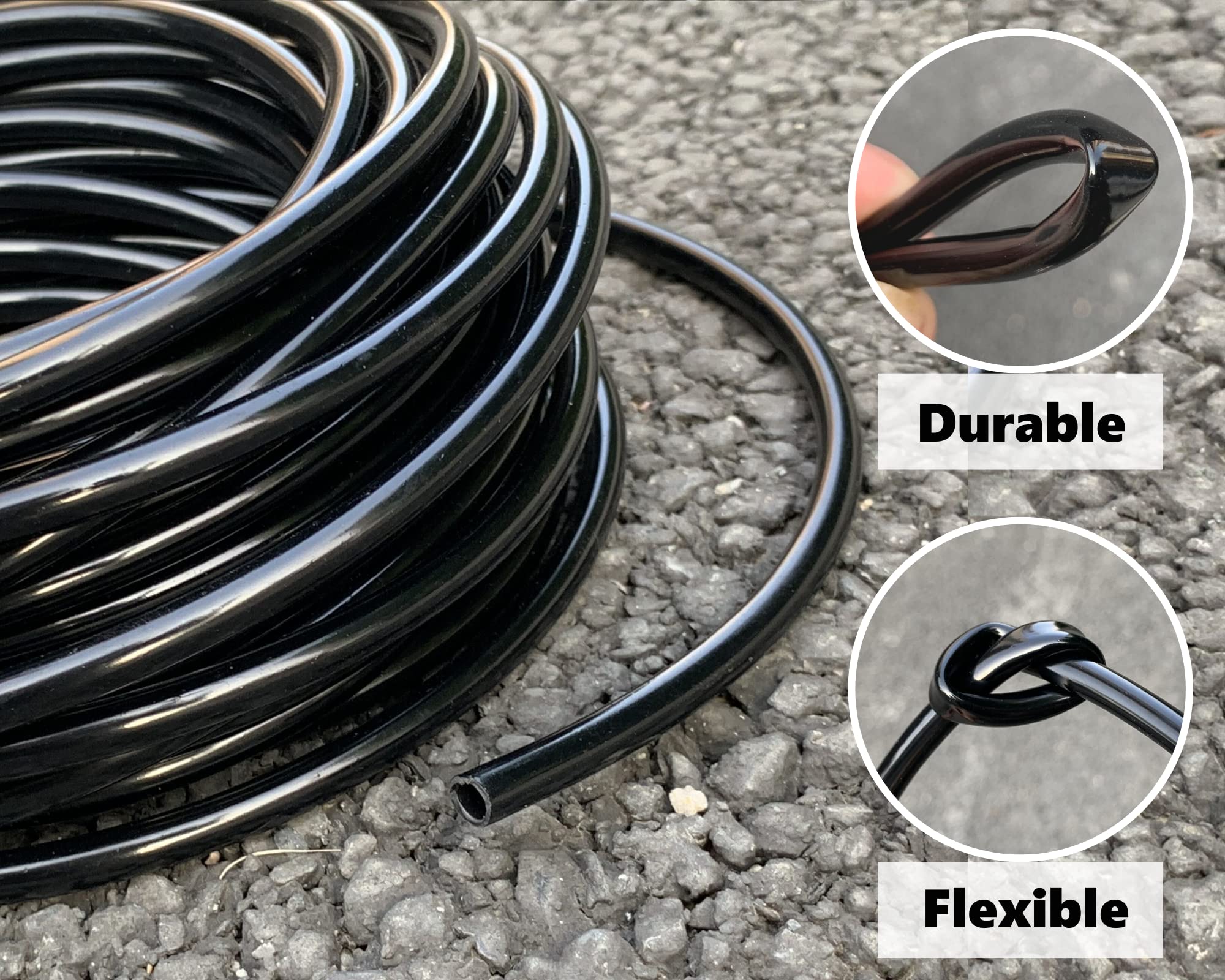 100ft Blank Distribution Tubing Irrigation Drip Hose, 1/4 Inch Drip Line