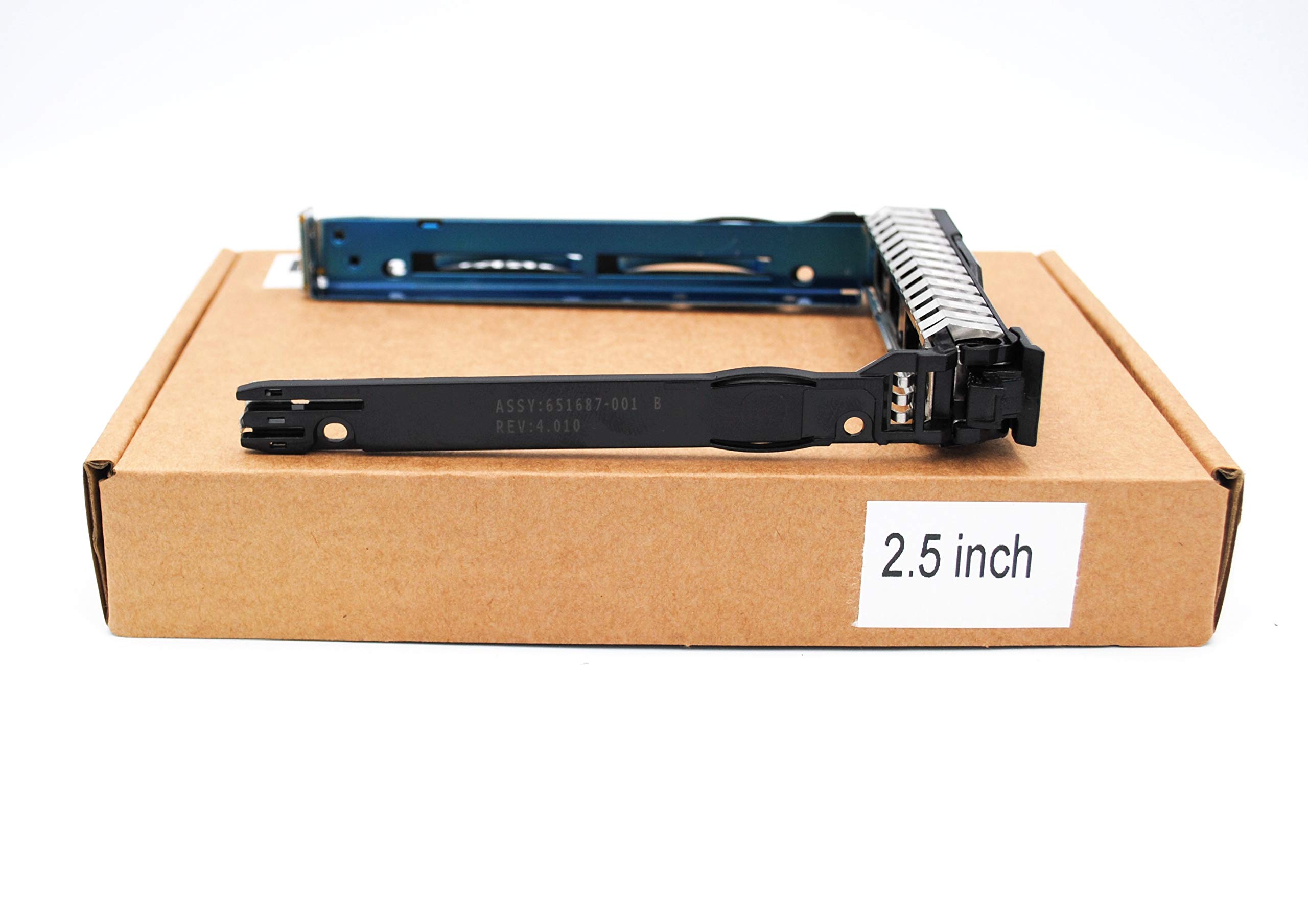 2.5" SFF SAS SATA SSD Hard Drive Carrier Tray Caddy 651687-001 651699-001 for HP Proliant ML350 DL360p DL380P DL160 Gen8 G8 Gen9 G9 with 4 Mounting Screws