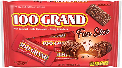 100 Grand Chocolate Bar Fun Size, 11 Ounce