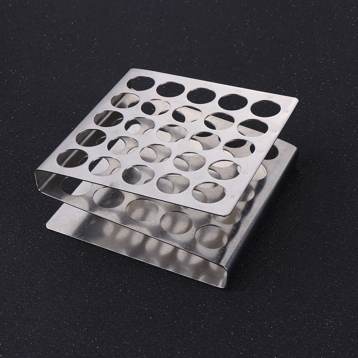 ULTECHNOVO Test Tube Holder, Test Tube Rack Z Shaped Stand Supply Lab Equipment Storage Rack for Lab Students, Holds 30