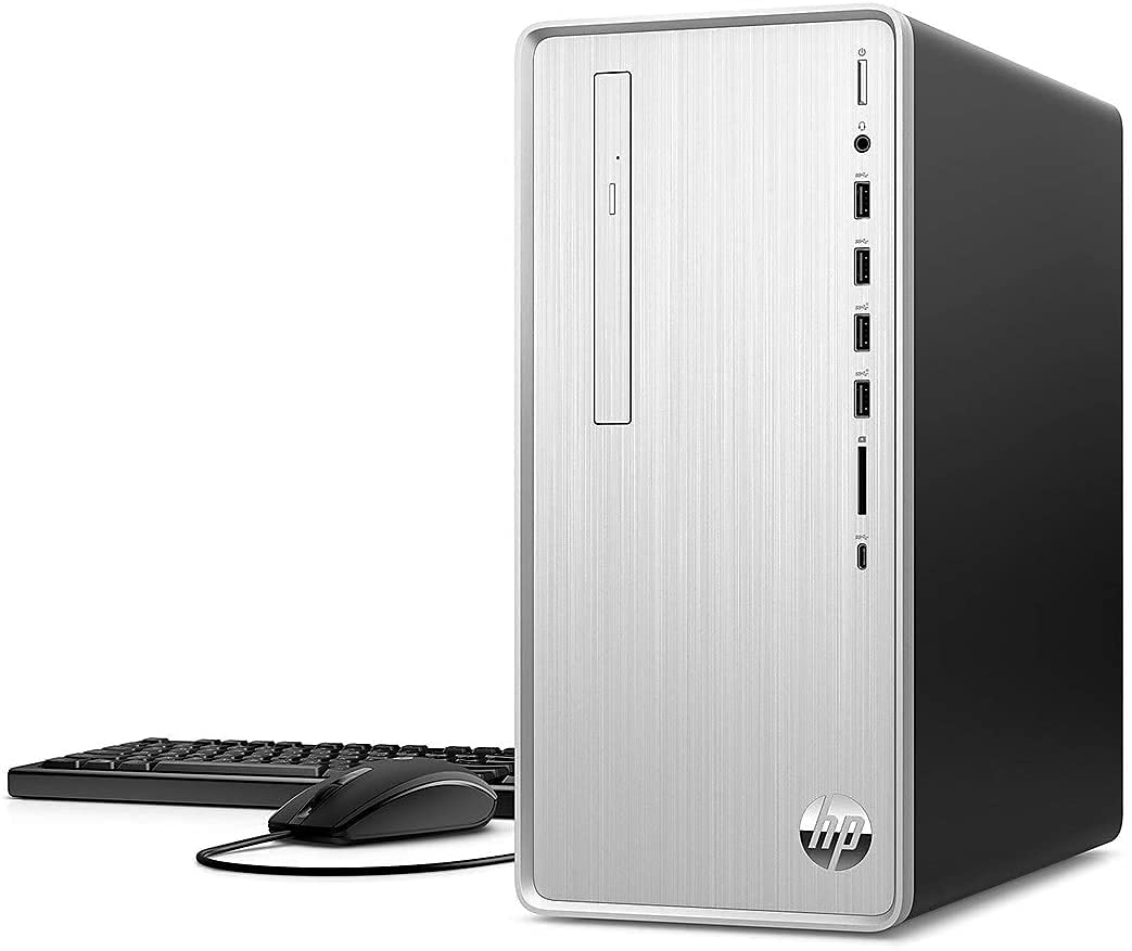 HP 2021 Newest Premium Business Desktop Computer, AMD 6-Core Ryzen 5 4600G(up to 4.2Ghz, Beat i7-9700K), 12GB DDR4 RAM, 256GB SSD+1TB HDD, DVD-RW, WiFi, Bluetooth, HDMI, VGA, Windows 10+AllyFlex MP