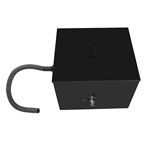 40 LB Commercial Grease Interceptor, Oil-Water Separator, Grease Interceptor Trap with Side Water Inlet, Under Sink Grease Trap for Restaurant Canteen Factory Home Kitchen