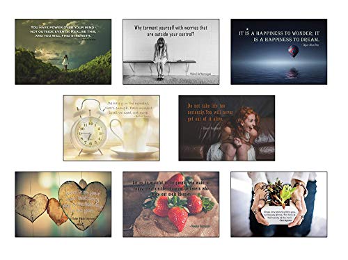 40 Mindfulness, Inspirational and Motivational Postcards