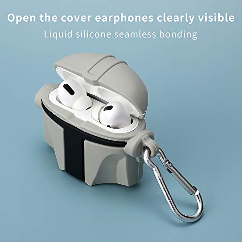 Compatible with Airpod Pro Case Cover, 3D Popular and Cute Silicone Design,Soft Silicone Portable&Shockproof Airpod Case,for Apple Airpod Pro Charging Case (Helmet Pro)