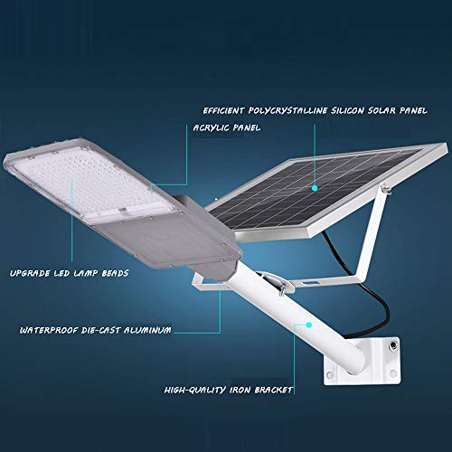 100W LED Solar Street Light Wall Lamp for Home Garden Lawn Road Hallway Stadium Patio Garage,Patio,Driveway Courtyard Light
