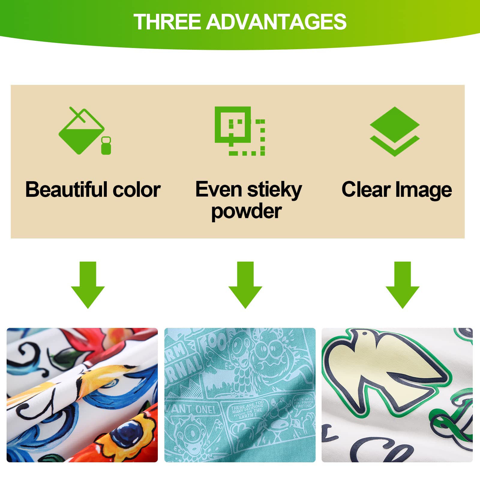 CenDale Premium DTF Transfer Film 13"x19" - A3 Plus 50 Sheets Double-Sided Matte Clear PreTreat Sheets PET Heat Transfer Paper for DIY Direct Print on All Fabric and Colors T-Shirts Textile