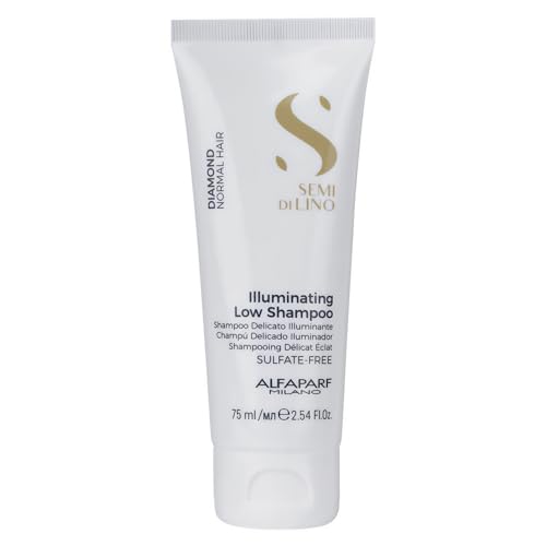 Alfaparf Milano Semi di Lino Diamond Illuminating Travel Size Sulfate Free Shampoo (2.54 Fl Oz)