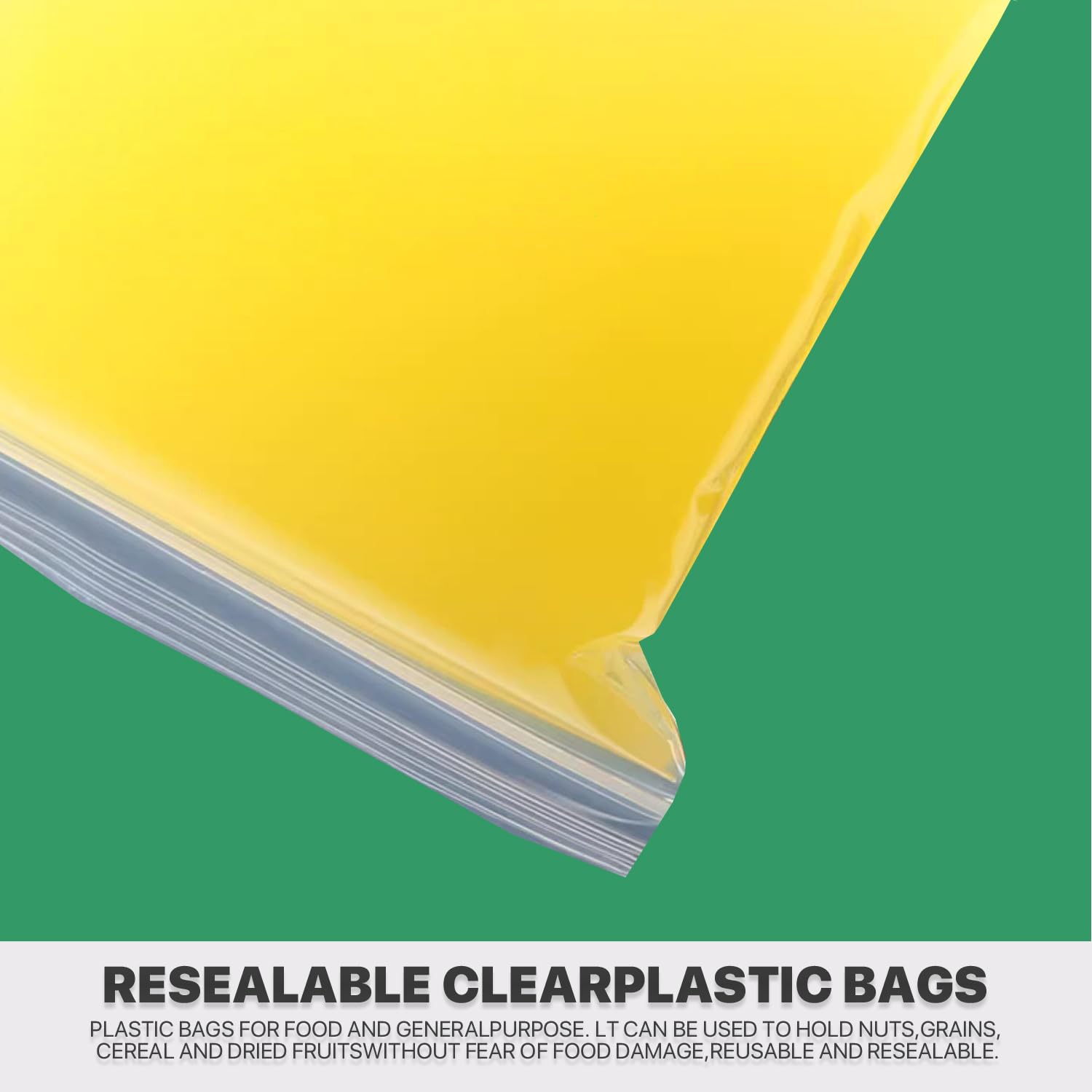 100-Count, (2" x 4") - 2.5 Mil Thickness Clear Zipper Reclosable Bag, Zip Bags, Ultra Heavy Duty Lock Seal Poly Plastic Bags for Prints, Photos, Documents, Clothing, T-Shirt