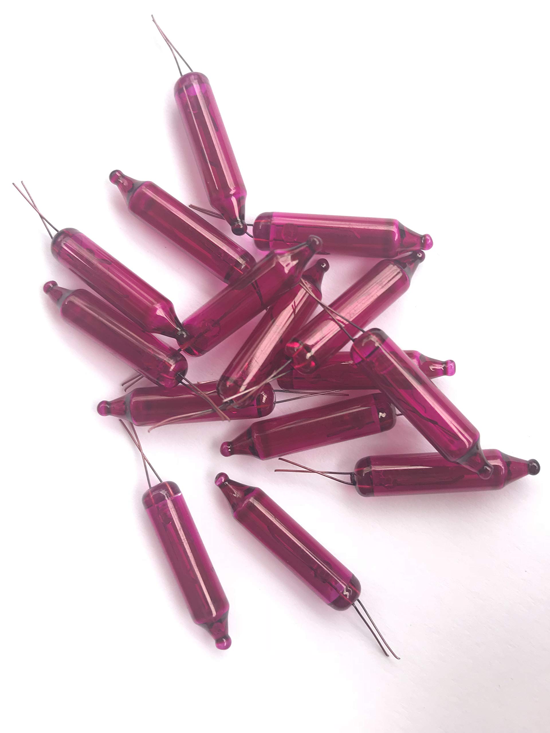 100 Pink 2.5 Volt Replacement Mini Bulbs - Christmas Bulbs - NO Base (Pink)