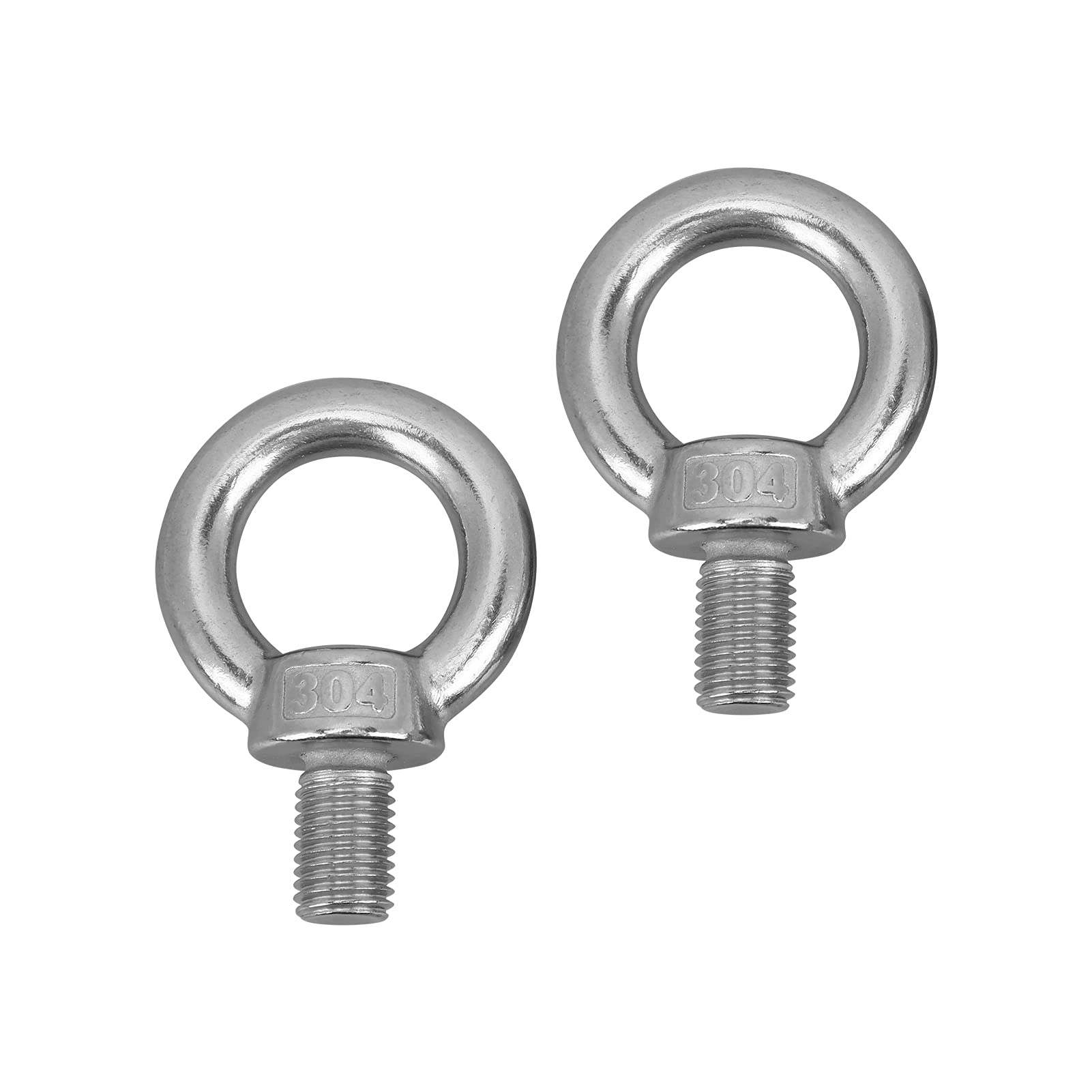 Lifting Ring Eye Bolt, 2Pcs Stainless Steel Lifting Ring Eye Bolt Heavy Duty Marine Grade Ring Screw Bolts(M16)