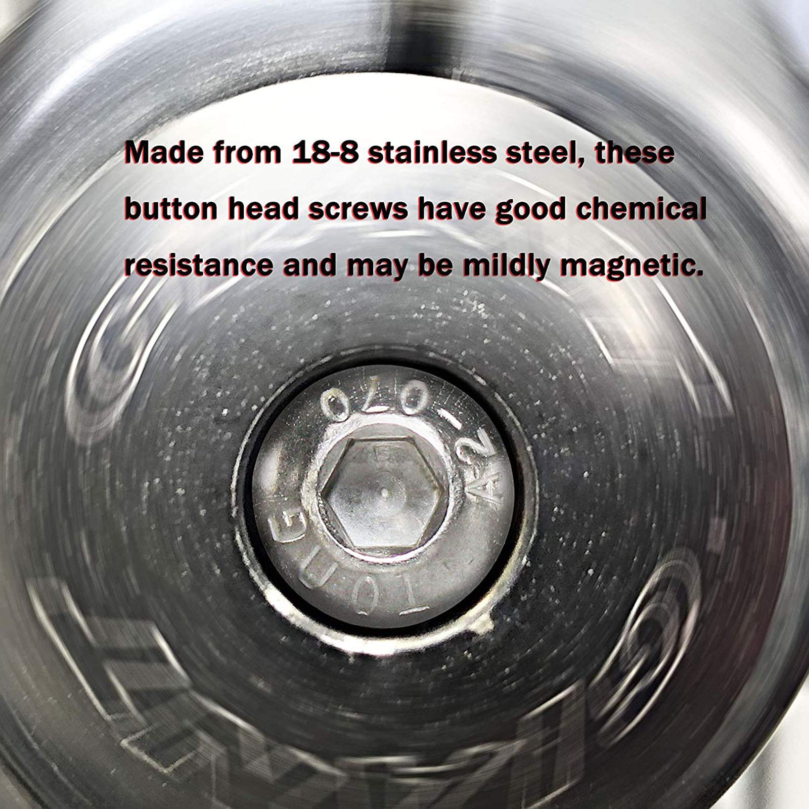 50 Pcs M3-0.5x10mm Button Head Socket Cap Screws, Stainless Steel 18-8 (304), Bright Finish, Fully Threaded, Allen Hex Button Head Screws (50 Pcs M3-0.5x10mm)
