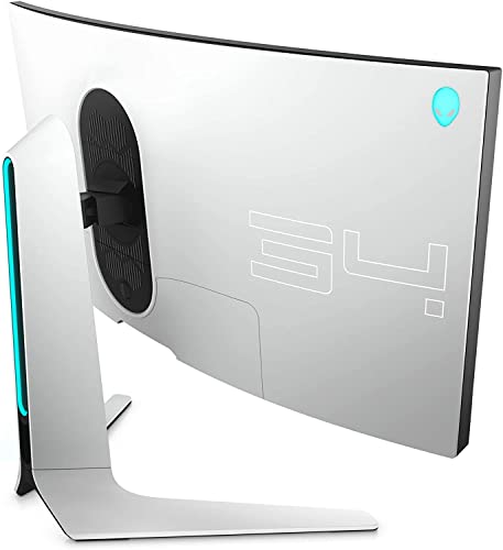 Alienware Dell New Curved 34 Inch WQHD 3440 X 1440 120Hz, NVIDIA G-SYNC, IPS LED Edgelight, Monitor - Lunar Light, AW3420DW (Renewed)