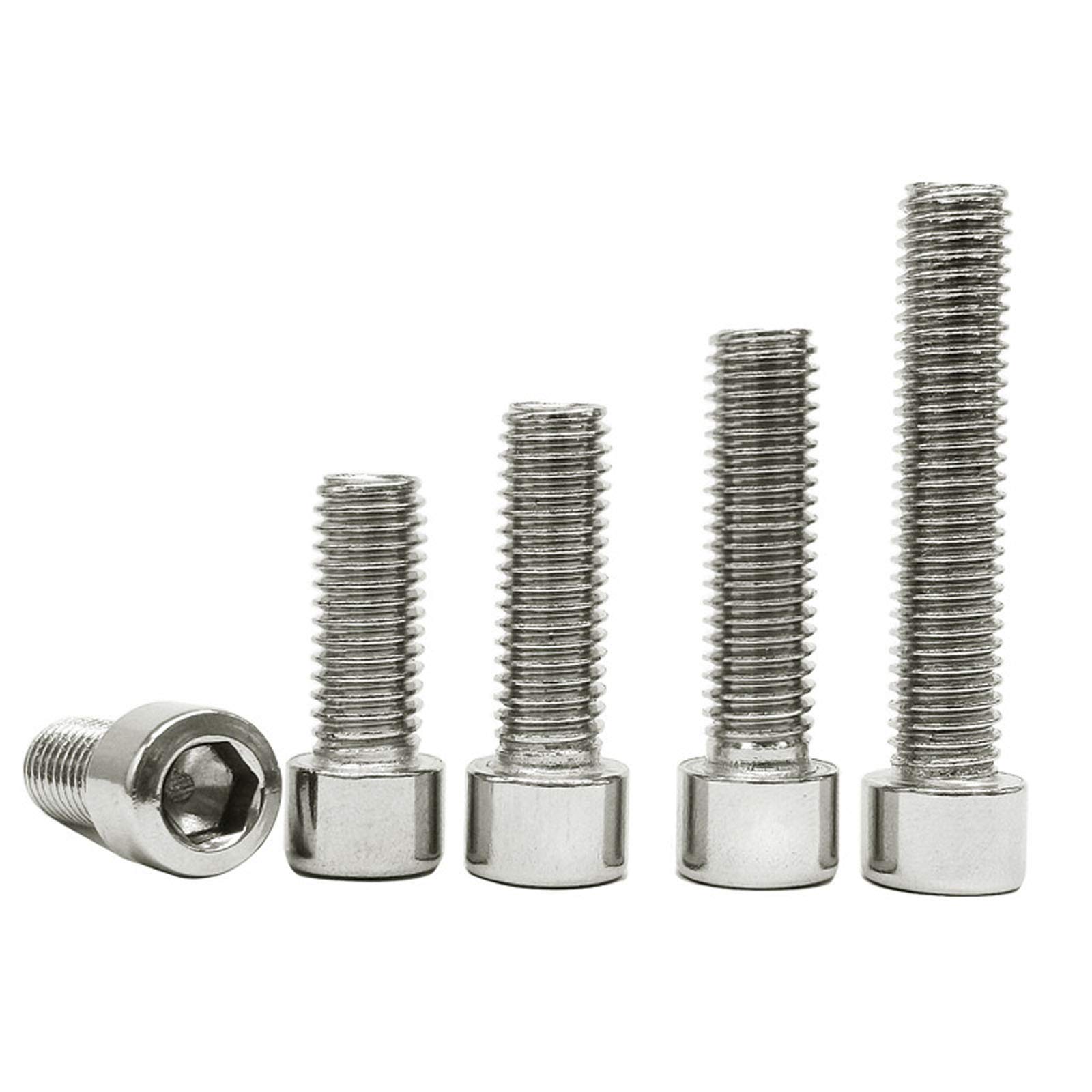50 Pcs M3-0.5x12mm Stainless Steel Hex Socket Head Cap Screws Bolts Inner Hex Socket Bolt DIN 912