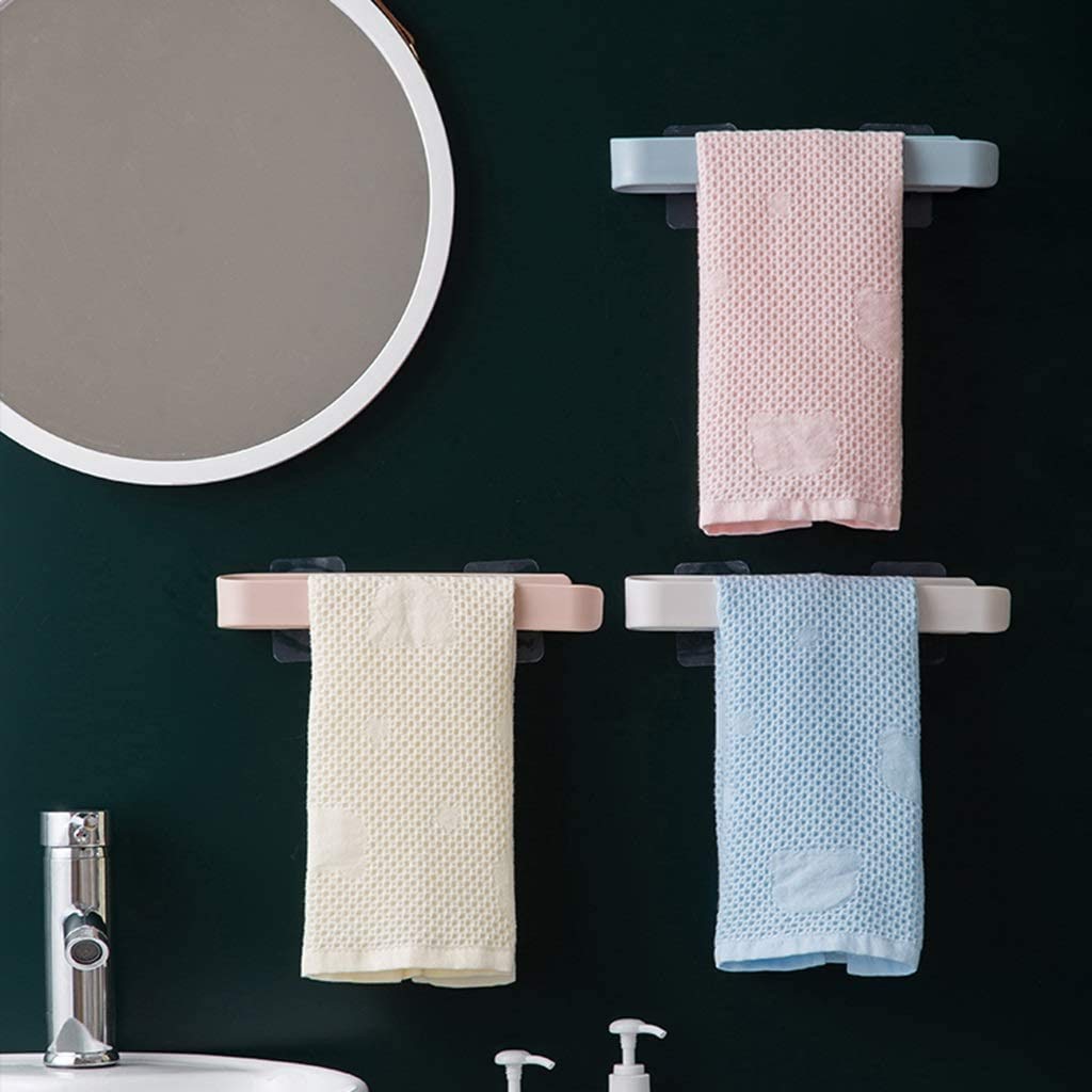 JJZXD Bathroom Shelf, Utility Storage Rack, Bathroom Towel Shelf Multifunctional Kitchen Living Room Holder Wall Mounted (Color : B)