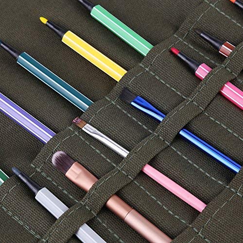 30 holes Paint Brush Bag Roll Up Canvas Paint Brush Case Draw Pen Watercolor Oil Paint ing Brushes Holder