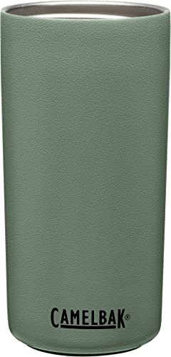 CamelBak MultiBev Water Bottle & Travel Cup – Vacuum Insulated Stainless Steel – Moss/Mint – 22 oz bottle & 16 oz cup